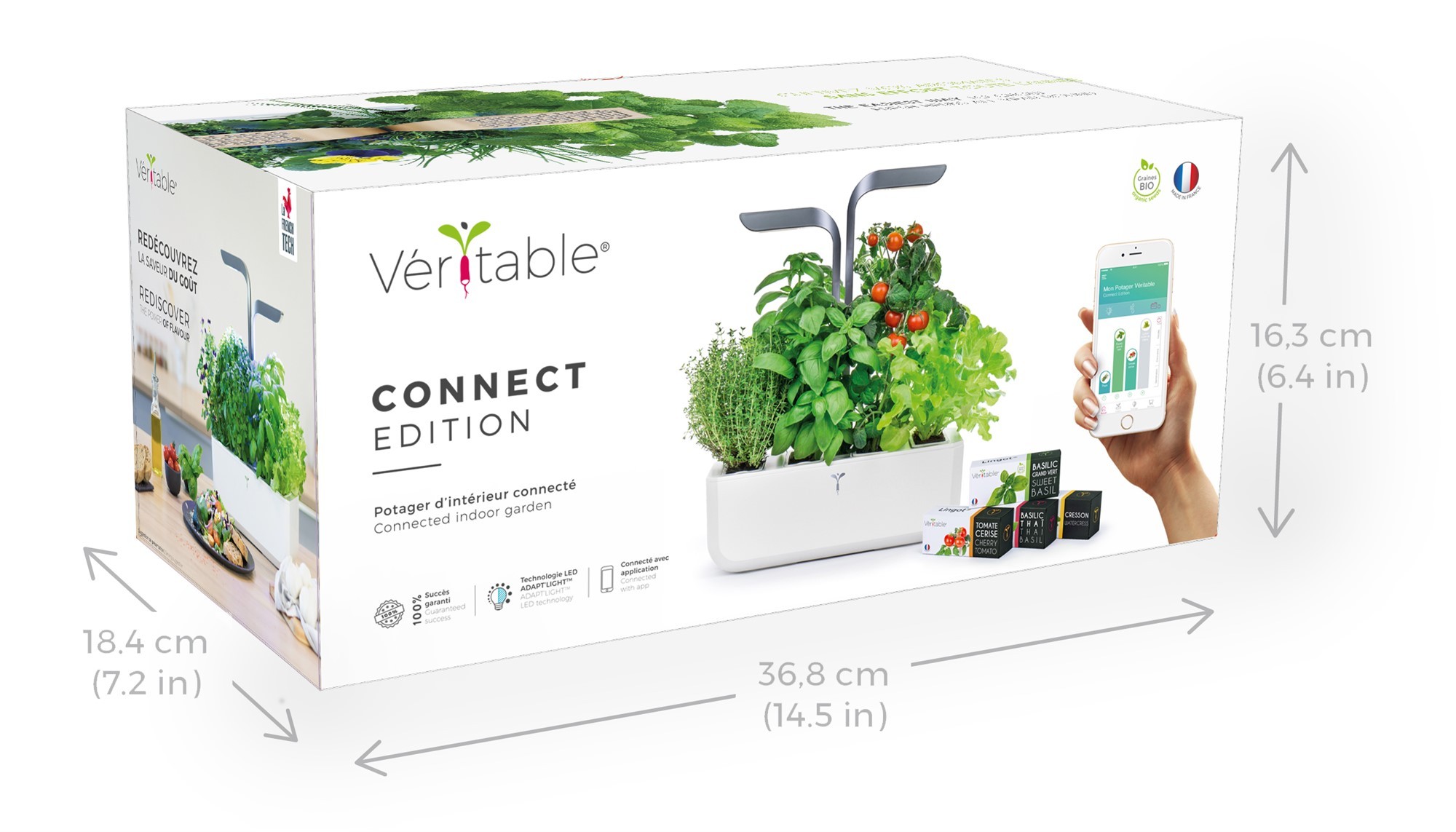 Домашна градина CONNECT VERITABLE® GARDEN - цвят бял/злато